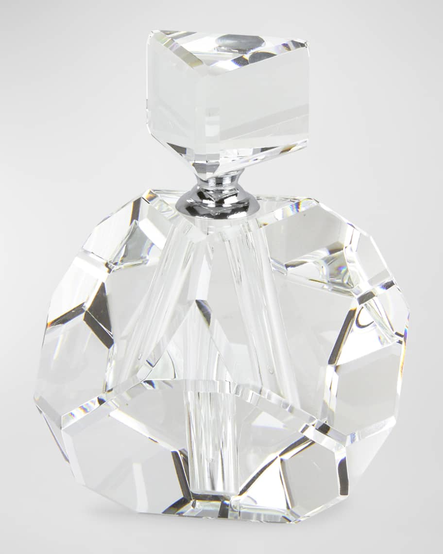 Tizo Clear Crystal Faceted Diamond Cut Perfume Bottle | Neiman Marcus