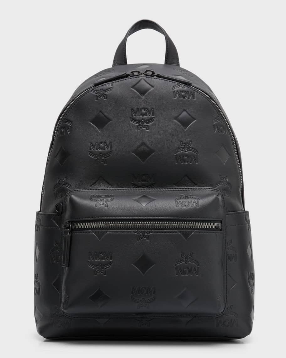 MCM Stark Mini Embossed Leather Backpack | Neiman Marcus