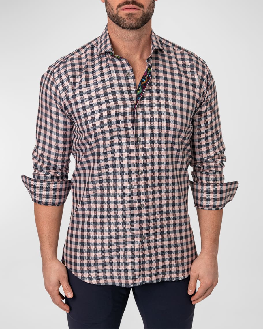 Maceoo Men's Einstein Squares Sport Shirt | Neiman Marcus