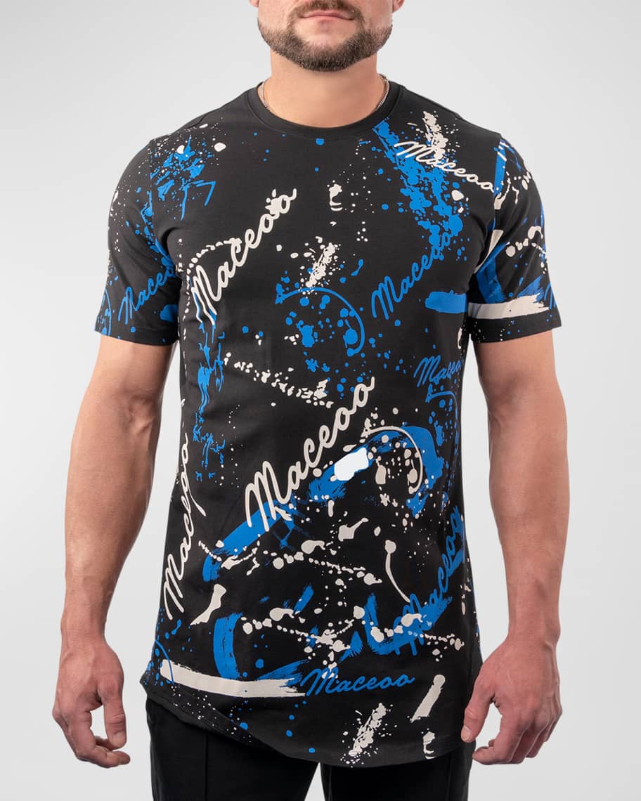 Maceoo Men's Abstract Crew T-Shirt | Neiman Marcus