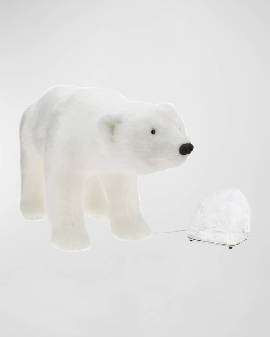 Mark Roberts Mechanical Small Polar Bear, 41" | Neiman Marcus