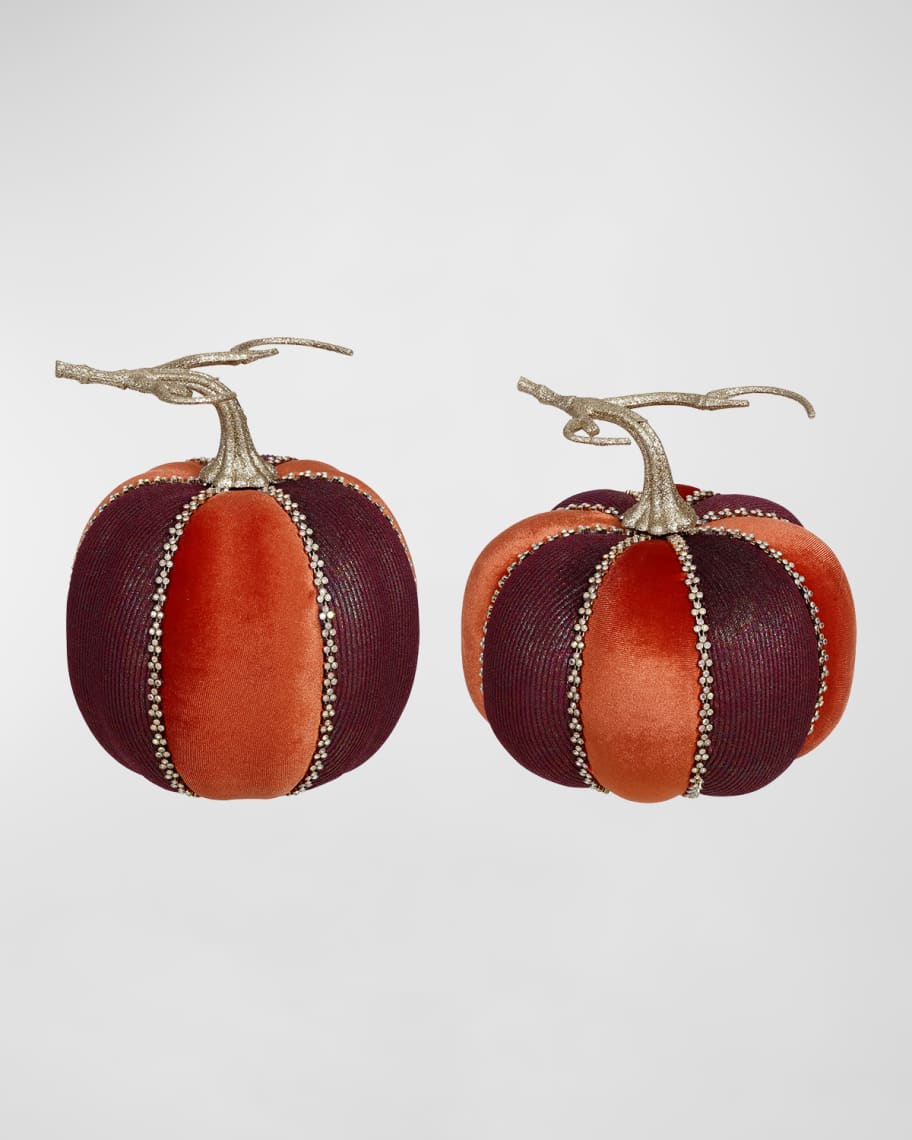 Mark Roberts Orange Purple Pumpkin, Set of 2 | Neiman Marcus