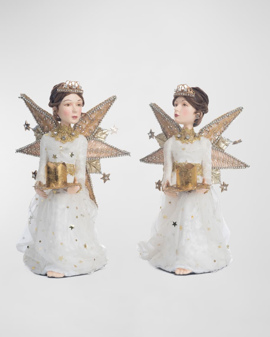 Katherine's Collection Celestial Angel Candle Holders, Set of 2 ...
