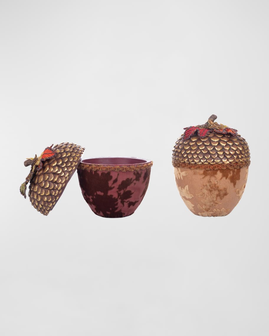 Katherine's Collection Acorn Containers - Set of 2 | Neiman Marcus
