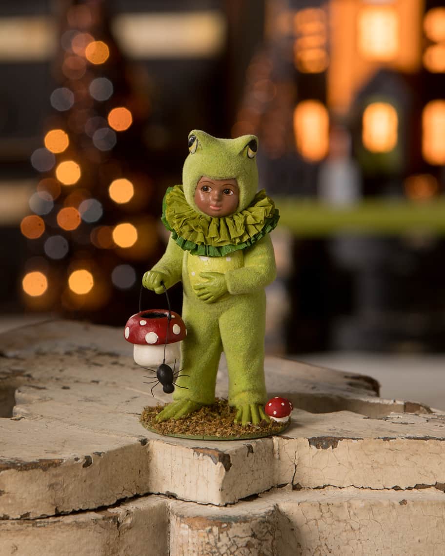 Bethany Lowe Dressed Up Dusty Halloween Frog | Neiman Marcus