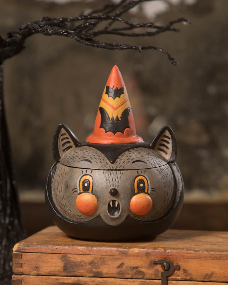 Bethany Lowe Batty Barnum Halloween Container | Neiman Marcus