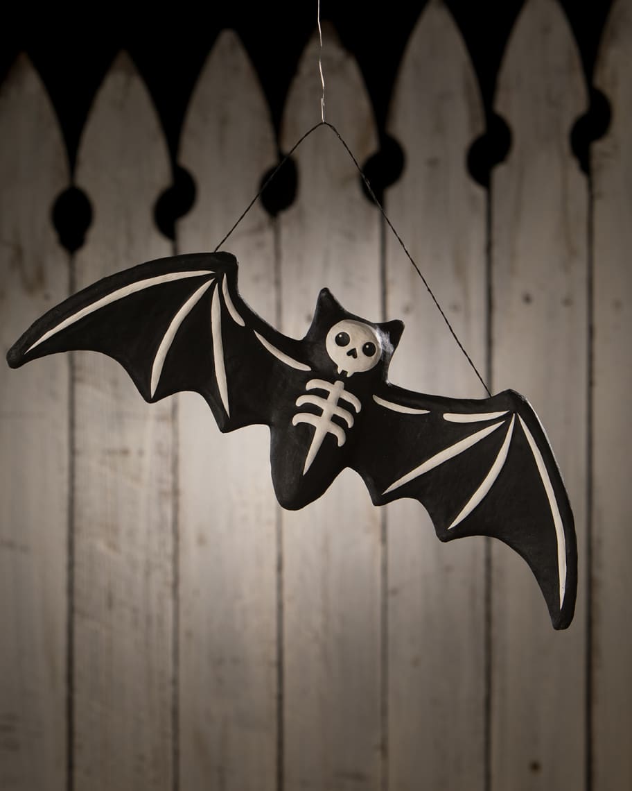 Bethany Lowe Skeleton Bat Halloween Figure | Neiman Marcus