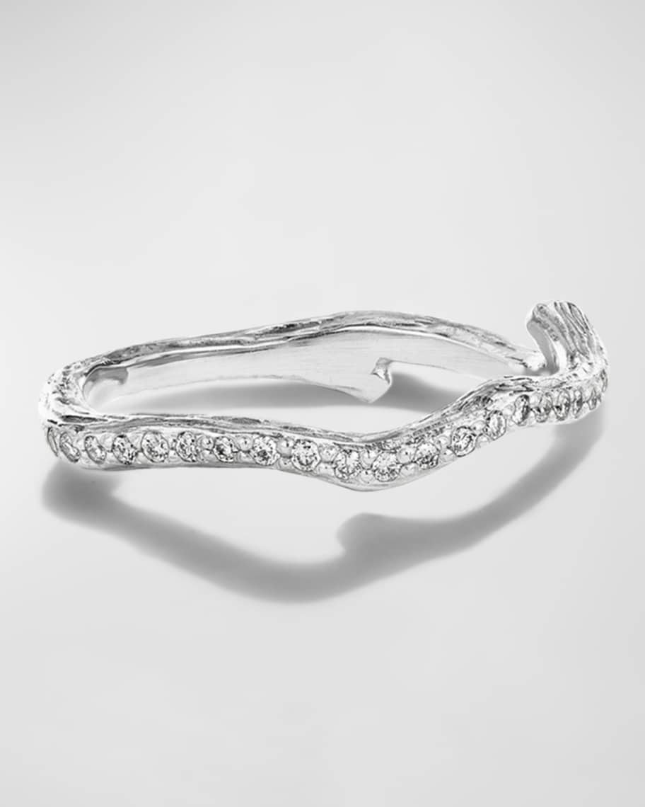 Mimi So 18K White Gold Wonderland Twig Pave Diamond Eternity Ring ...