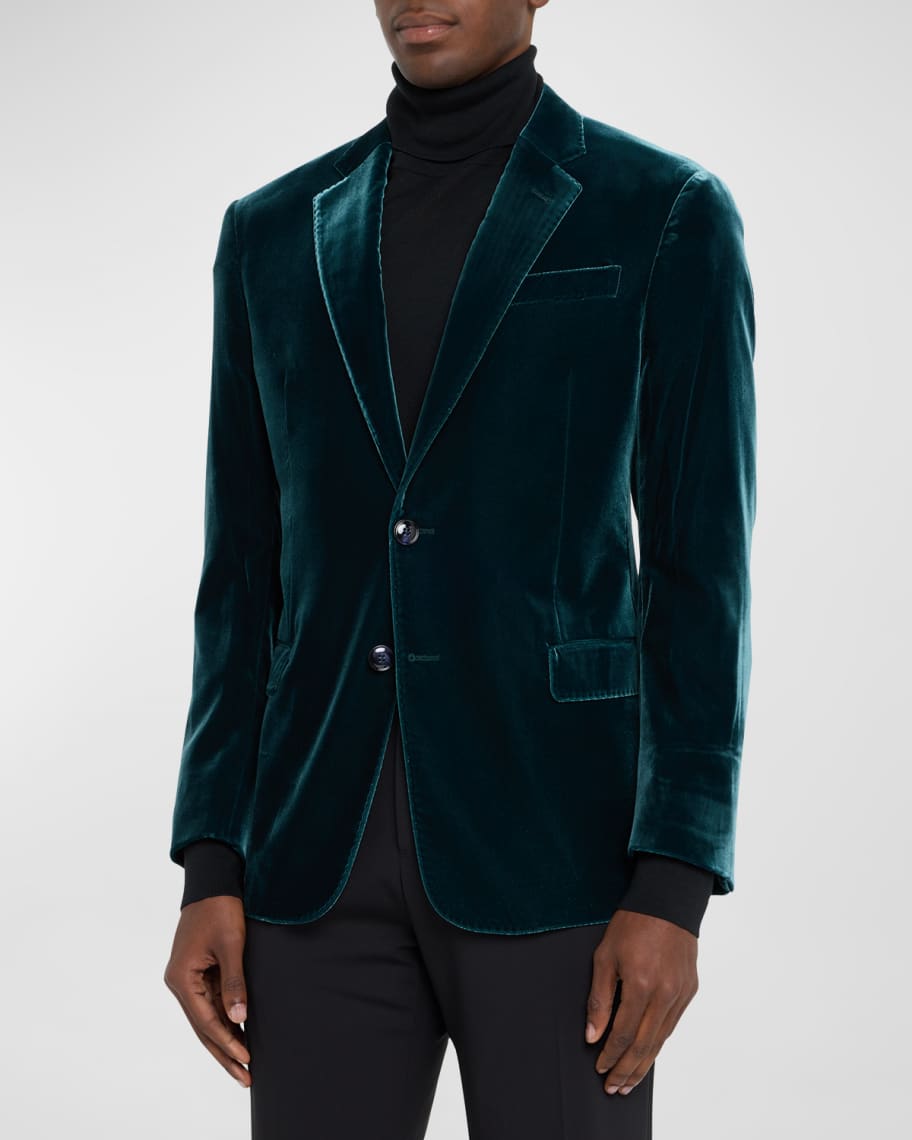 Giorgio Armani Men's Velvet Sport Coat | Neiman Marcus
