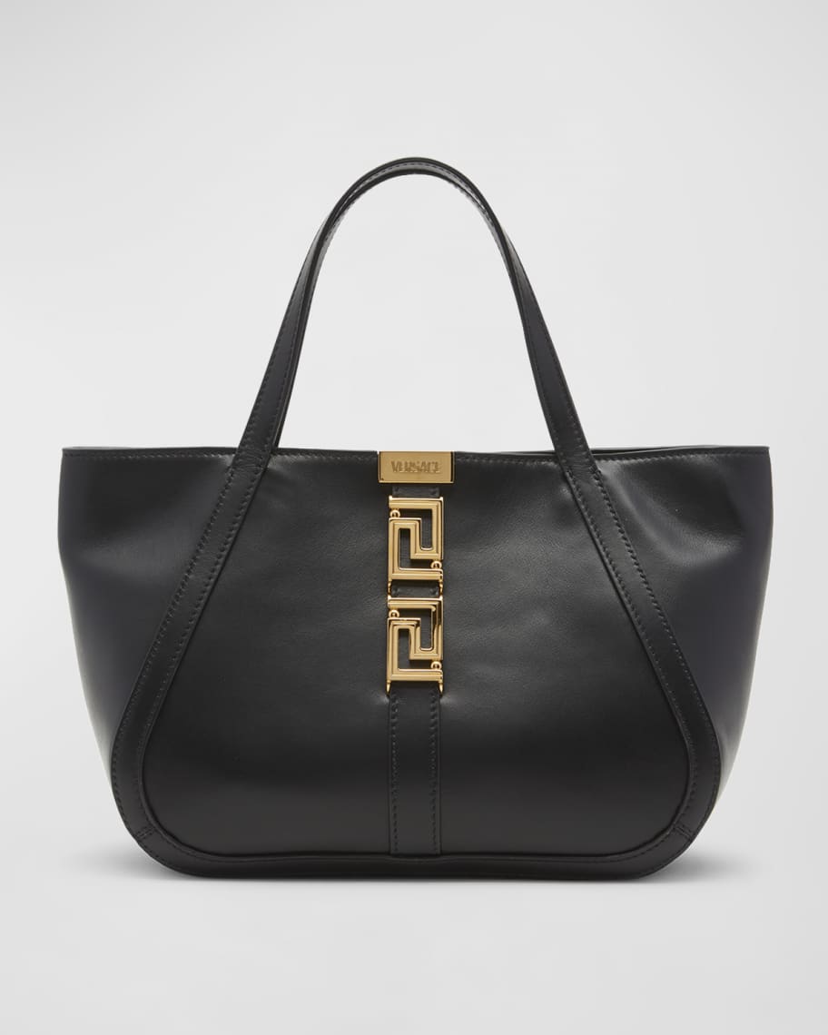 Versace Greca Goddess Small Leather Tote Bag | Neiman Marcus