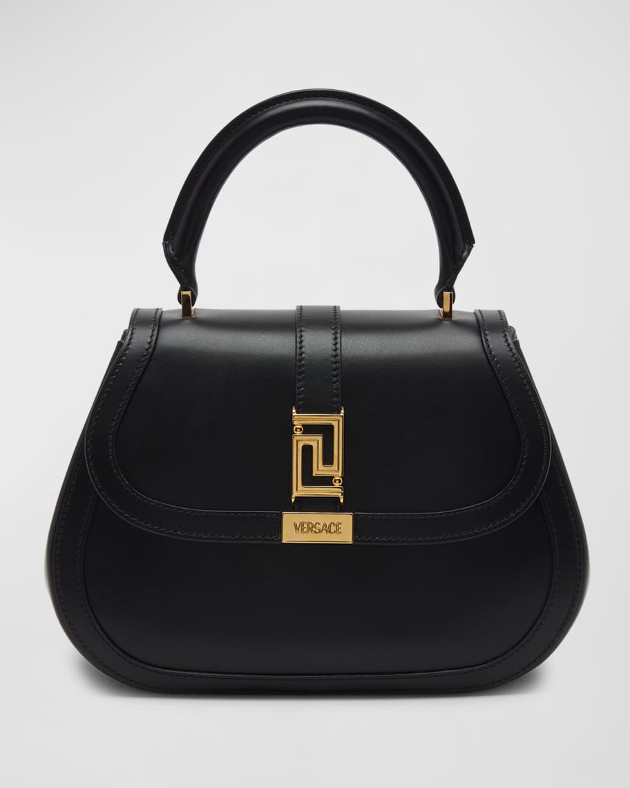 Versace Greca Goddess Medium Leather Top-Handle Bag | Neiman Marcus