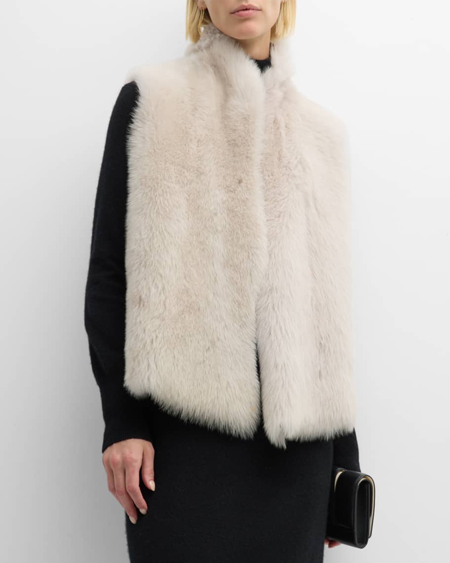 Gushlow and Cole Rough Cut Shearling Gilet | Neiman Marcus