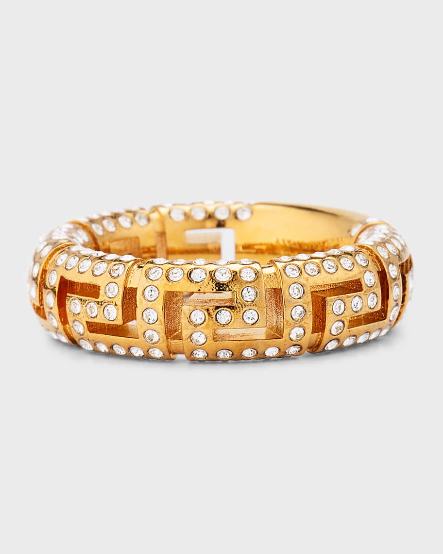 Versace Strass Greca Ring | Neiman Marcus