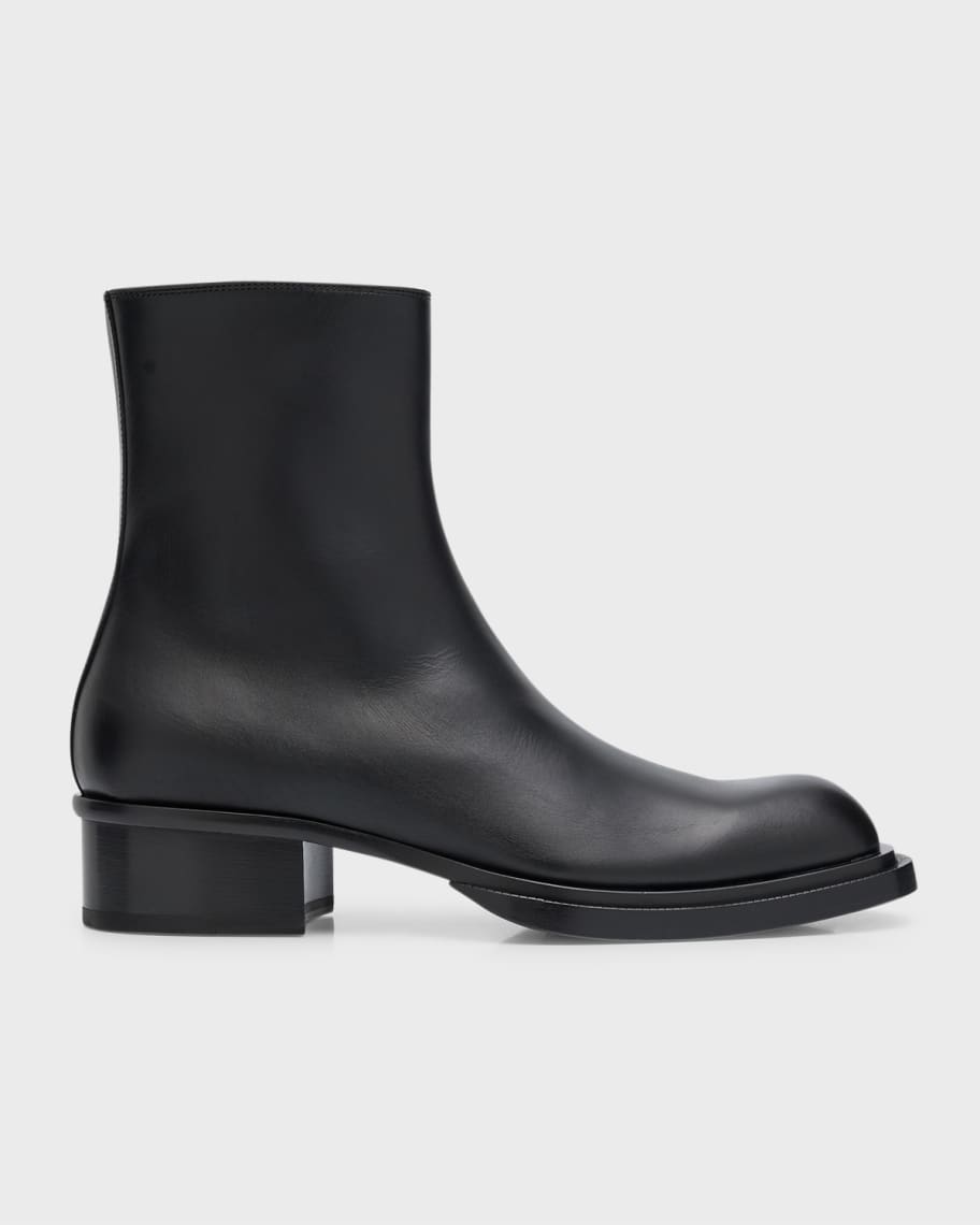 McQueen Men's Cuban Stack Boots | Neiman Marcus