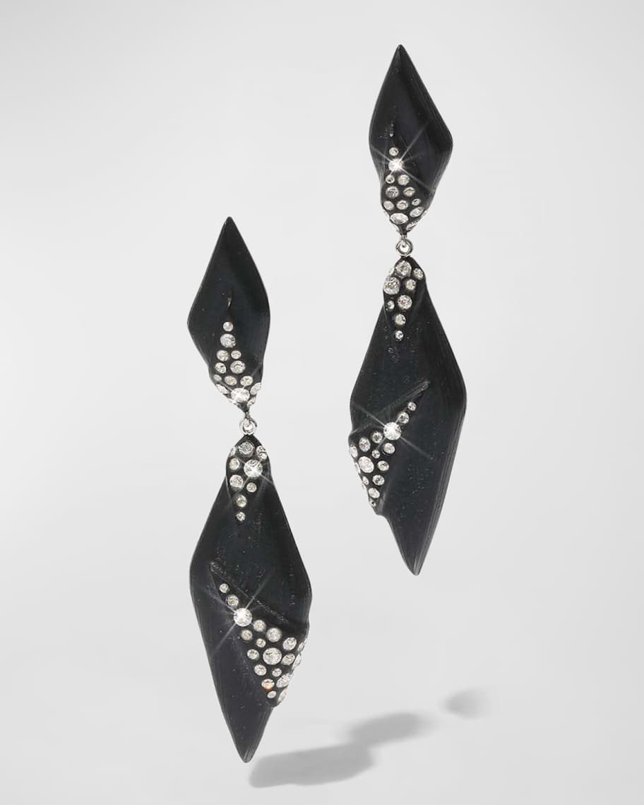 Alexis Bittar Punk Deco Lucite Crystal Drop Earrings | Neiman Marcus