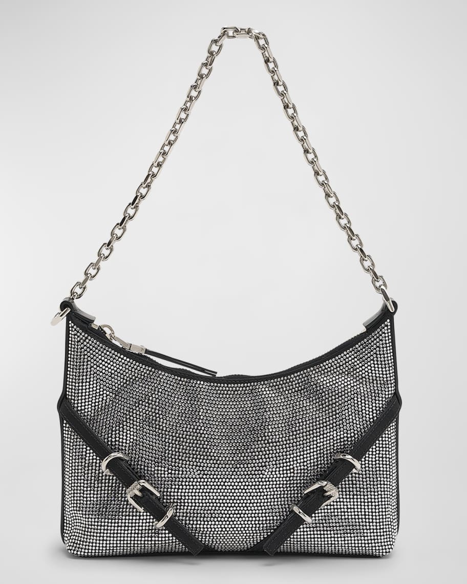 Givenchy Voyou Party Shoulder Bag in Satin Strass | Neiman Marcus