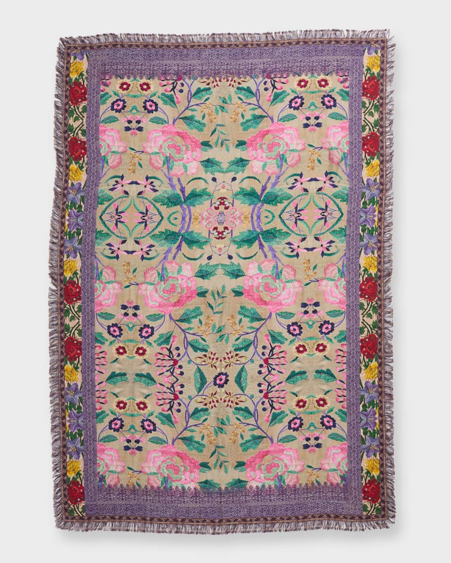 Pierre-Louis Mascia Embroidered Silk Scarf | Neiman Marcus