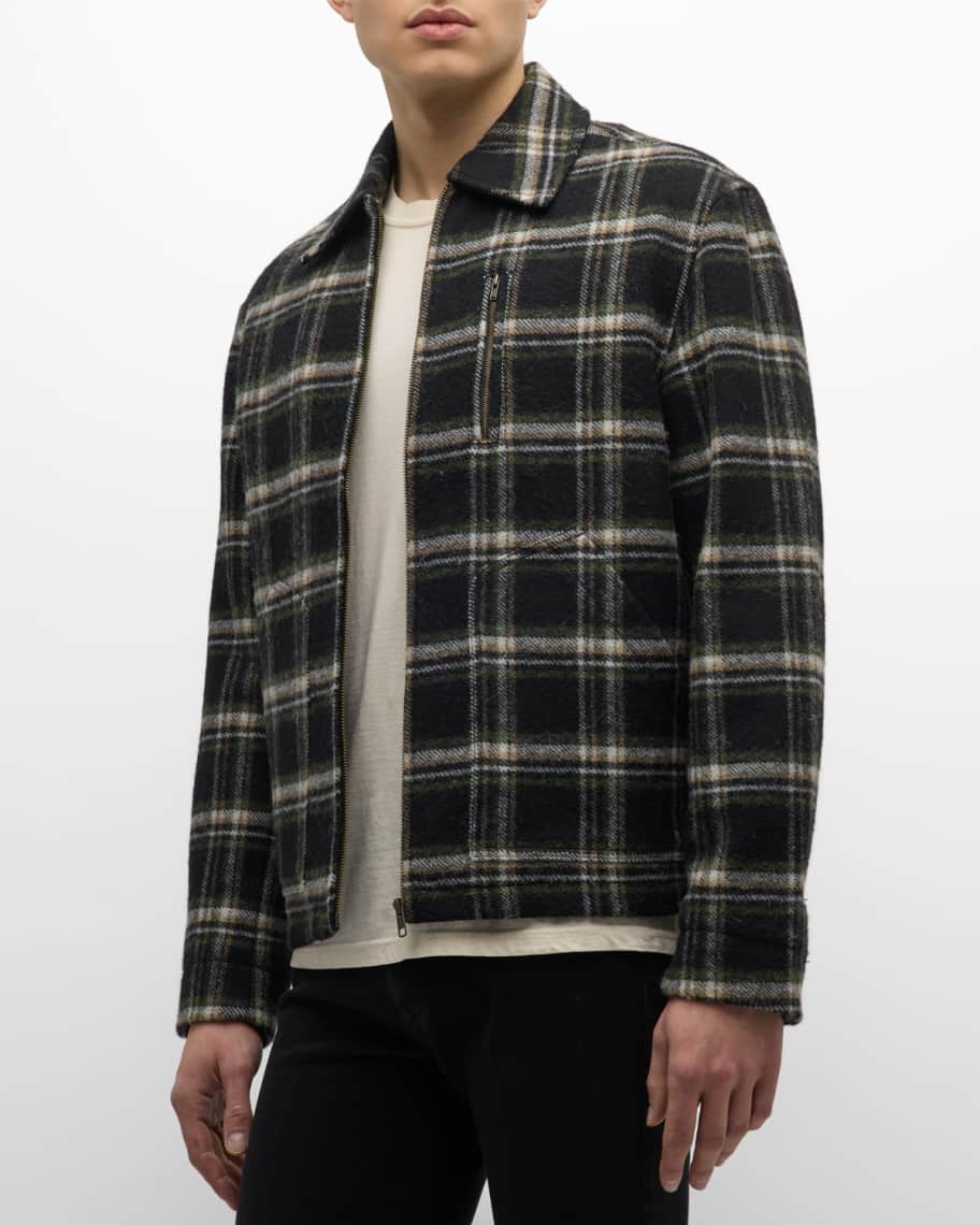 Rodd & Gunn Men's Iverness Plaid Full-Zip Blouson Jacket | Neiman Marcus