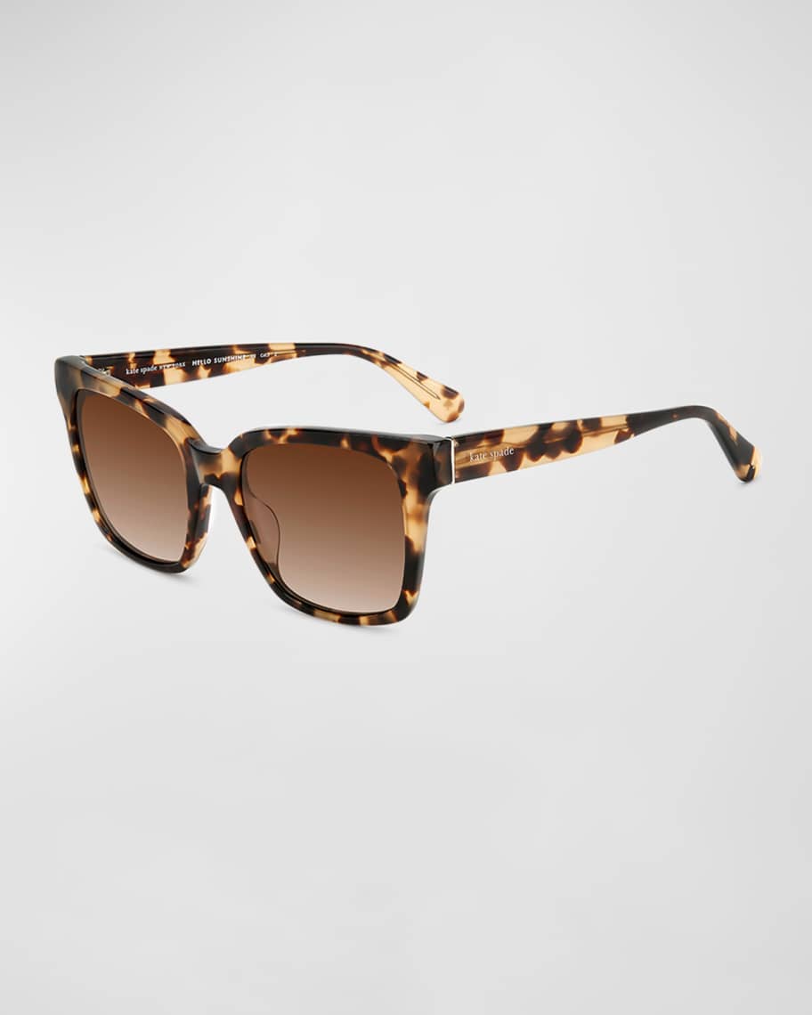 kate spade new york harlow polarized acetate square sunglasses | Neiman ...