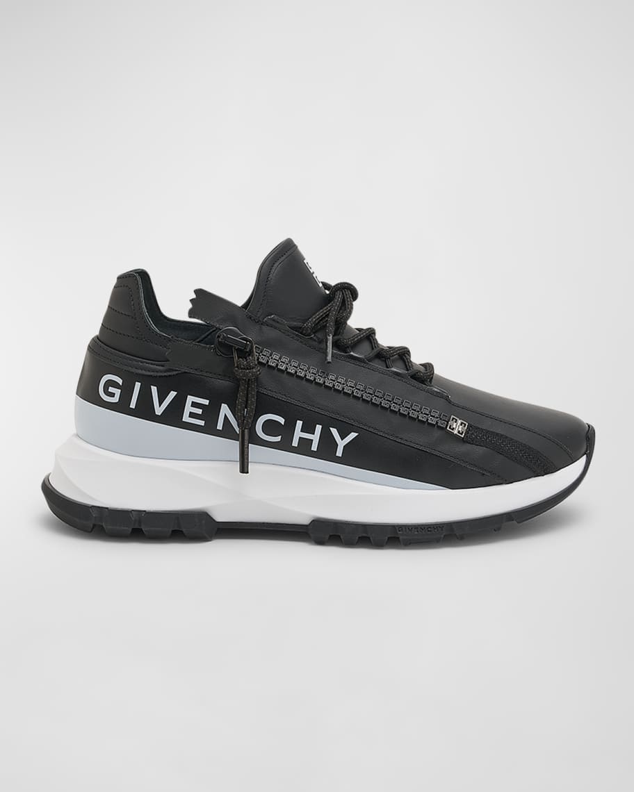 Givenchy Spectre Leather Zip Runner Sneakers | Neiman Marcus