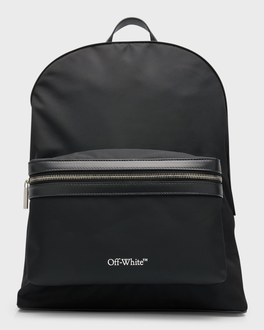 Off-White Men's Core Round Nylon Backpack | Neiman Marcus