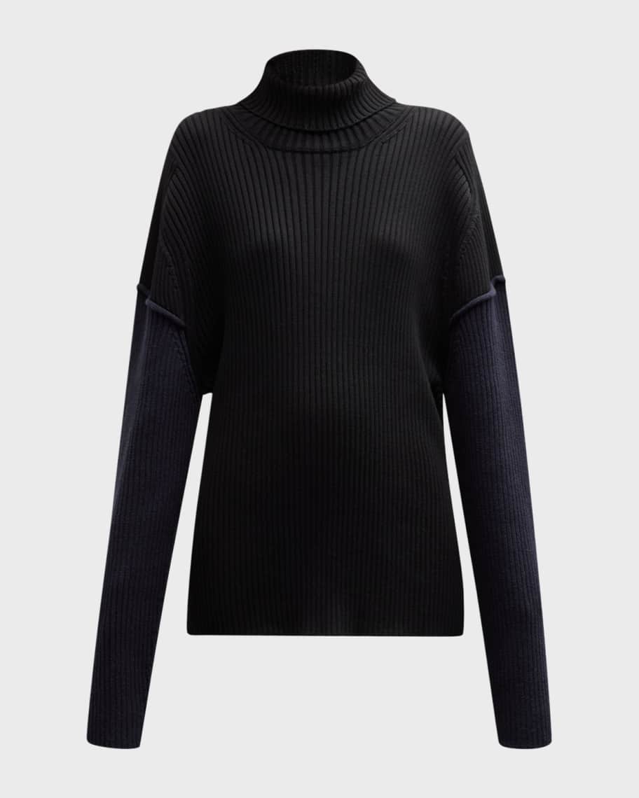 THE ROW Dua Colorblock Cashmere Sweater | Neiman Marcus