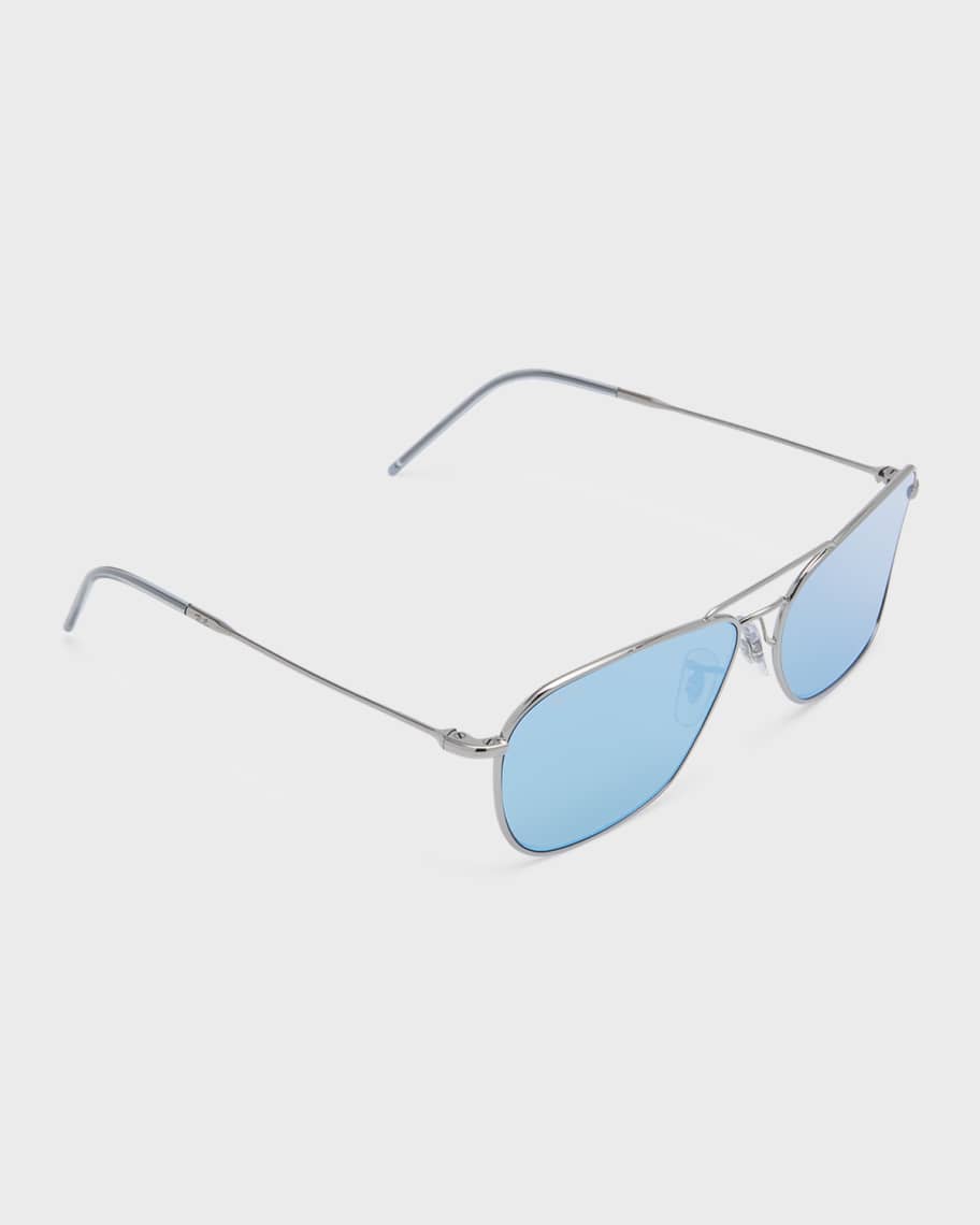 Ray-Ban Men's Caravan Reverse Metal Square Sunglasses, 58MM | Neiman Marcus