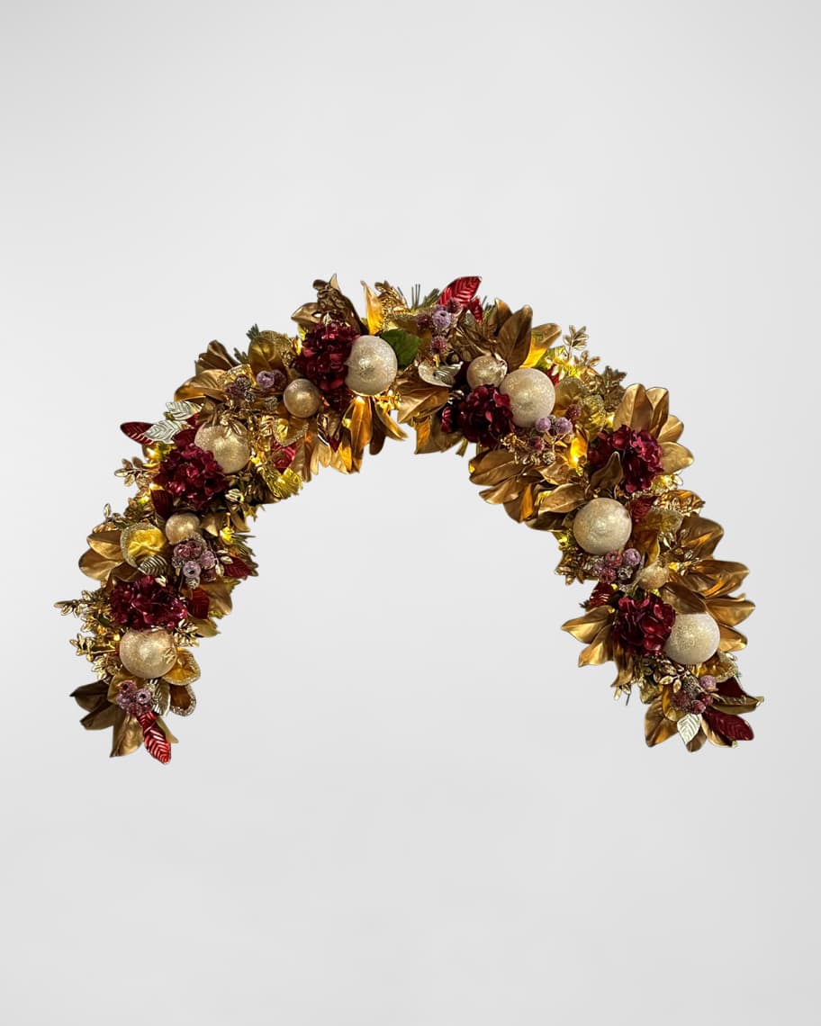 Winward Home Deluxe Display Christmas Garland, 7.5' | Neiman Marcus