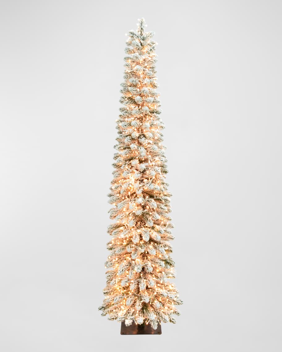 Winward Home 6' Snowy Aspen Pine Pre-Lit Christmas Tree | Neiman Marcus