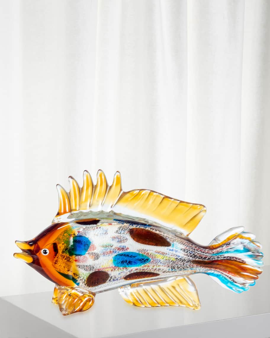 Dale Tiffany Copa Bay Fish Art Glass Figurine | Neiman Marcus