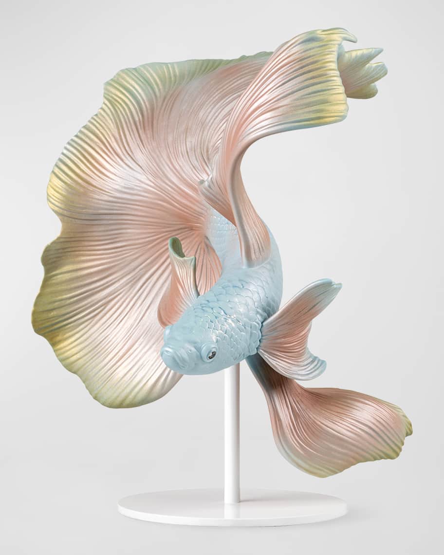 Lladro Betta Fish Sculpture - Left | Neiman Marcus
