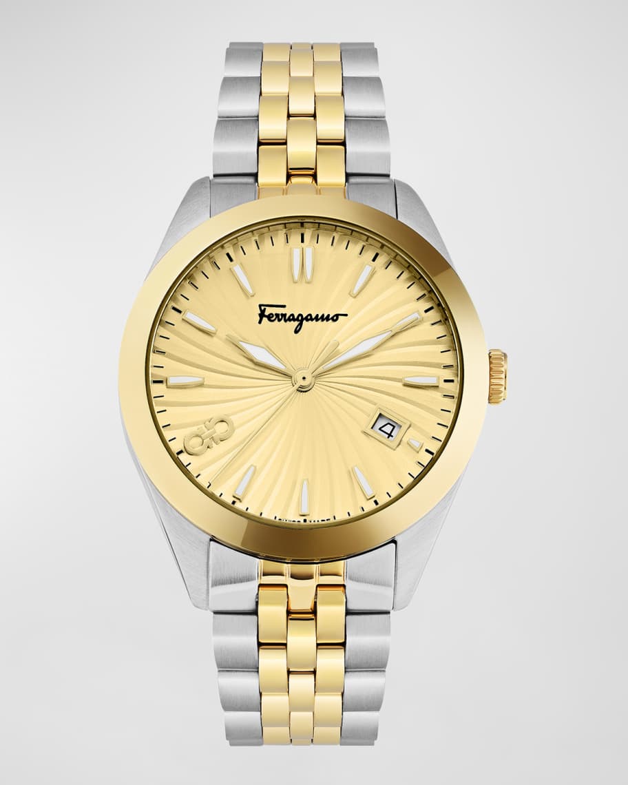 Ferragamo 36mm Ferragamo Classic Watch with Bracelet Strap, Two Tone ...
