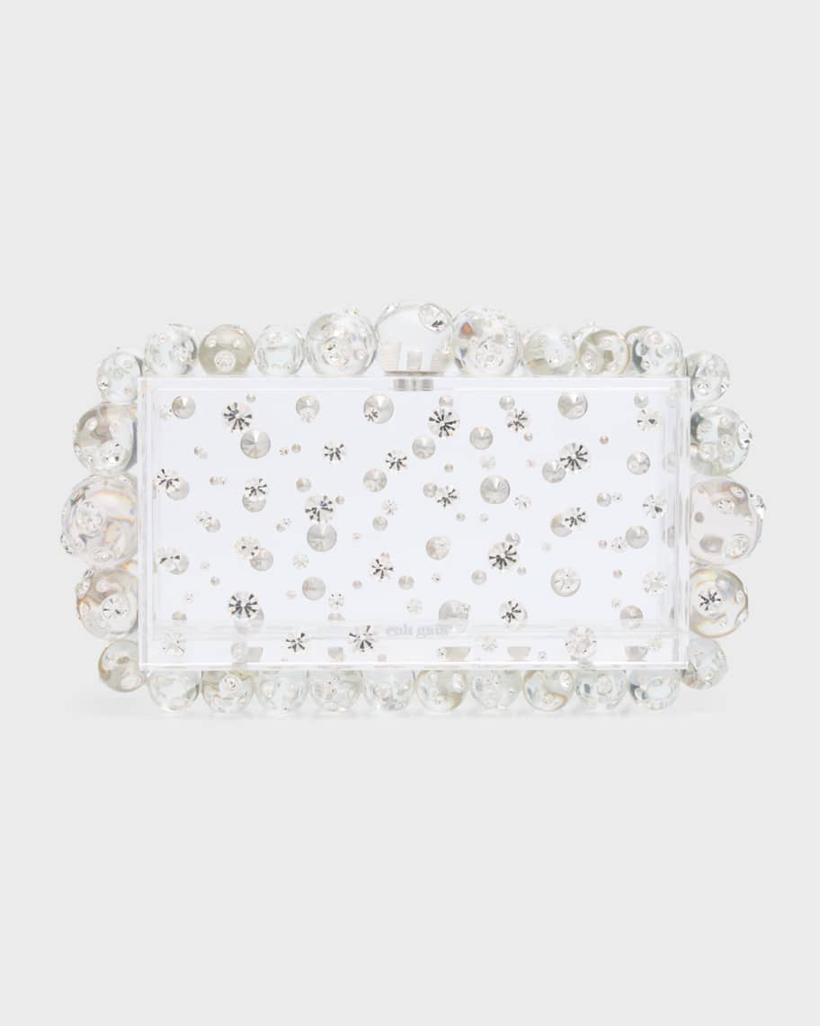 Cult Gaia Eos Clear Embellished Clutch Bag | Neiman Marcus