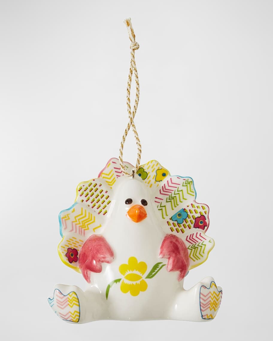 Kit Kemp for Spode Timothy Turkey Patchwork Ornament | Neiman Marcus