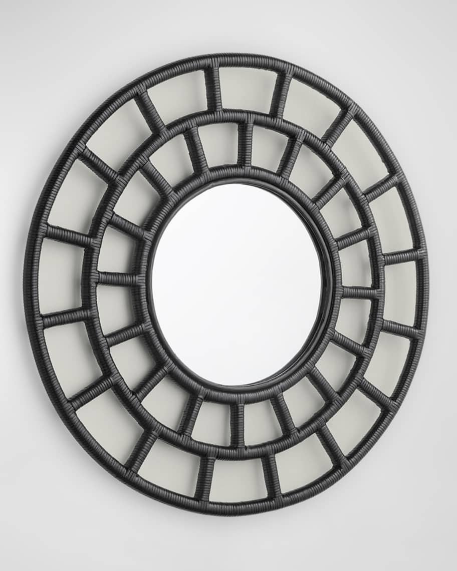 Round Rattan Mirror, 35" | Neiman Marcus