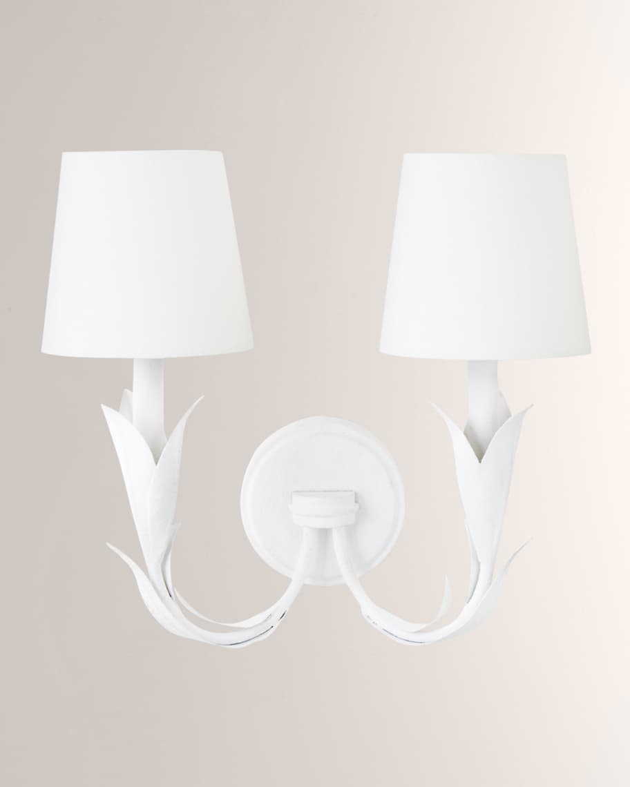 Regina Andrew River Reed Double Sconce | Neiman Marcus