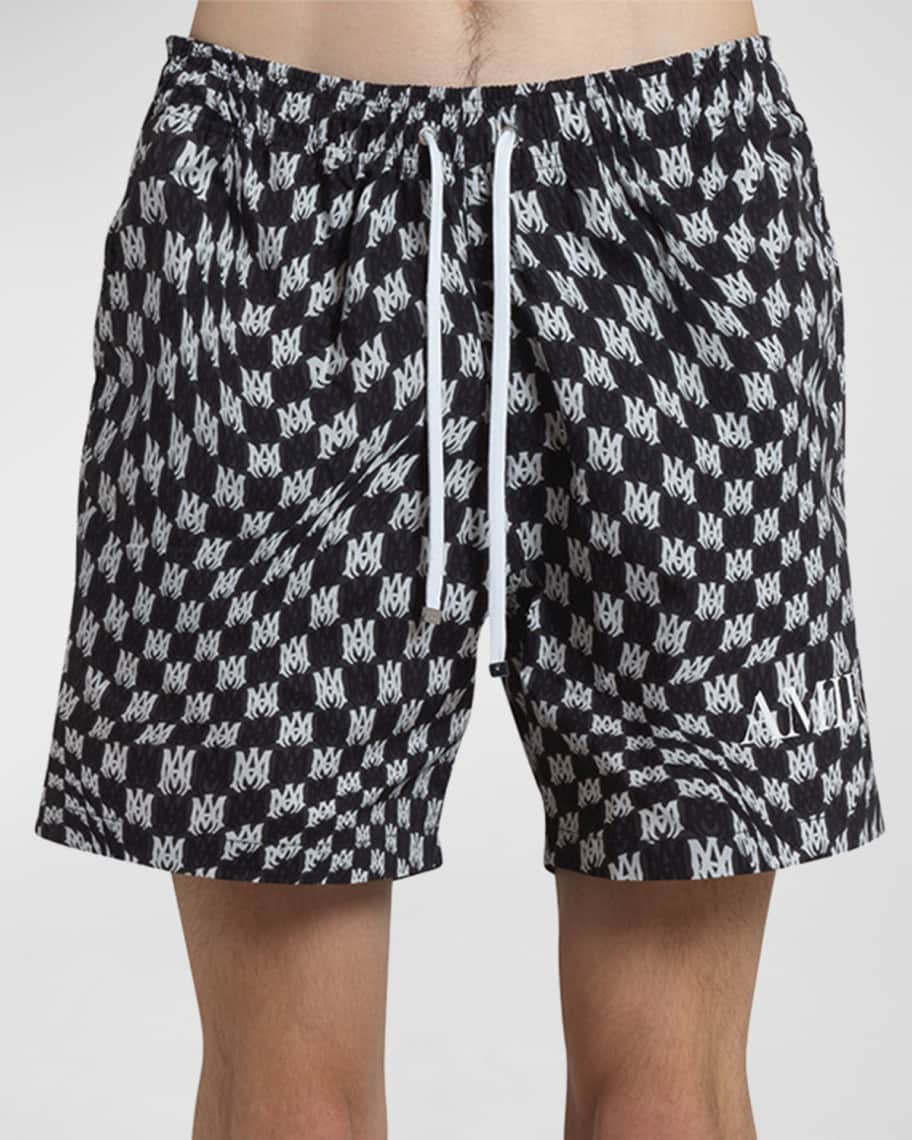 Amiri Men's Wavy MA Swim Trunks | Neiman Marcus