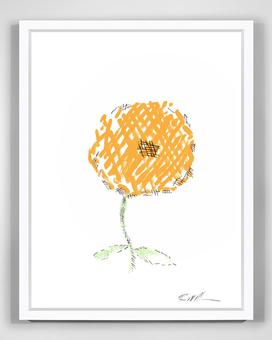 RFA Fine Art "Cross Hatch Flower" Giclee by Robert Robinson | Neiman Marcus
