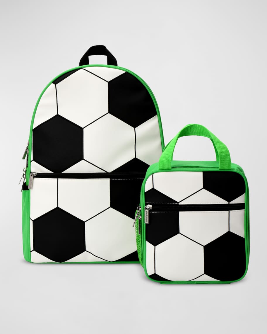 Iscream Kid's Soccer Backpack & Lunch Tote Set | Neiman Marcus