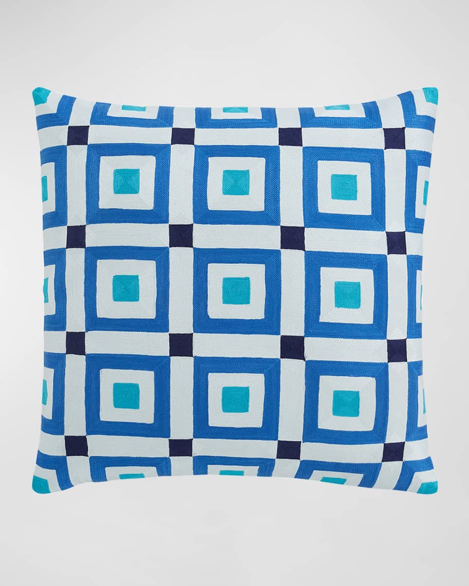 Jonathan Adler Chainstitch Geos Decorative Pillow, Albert | Neiman Marcus