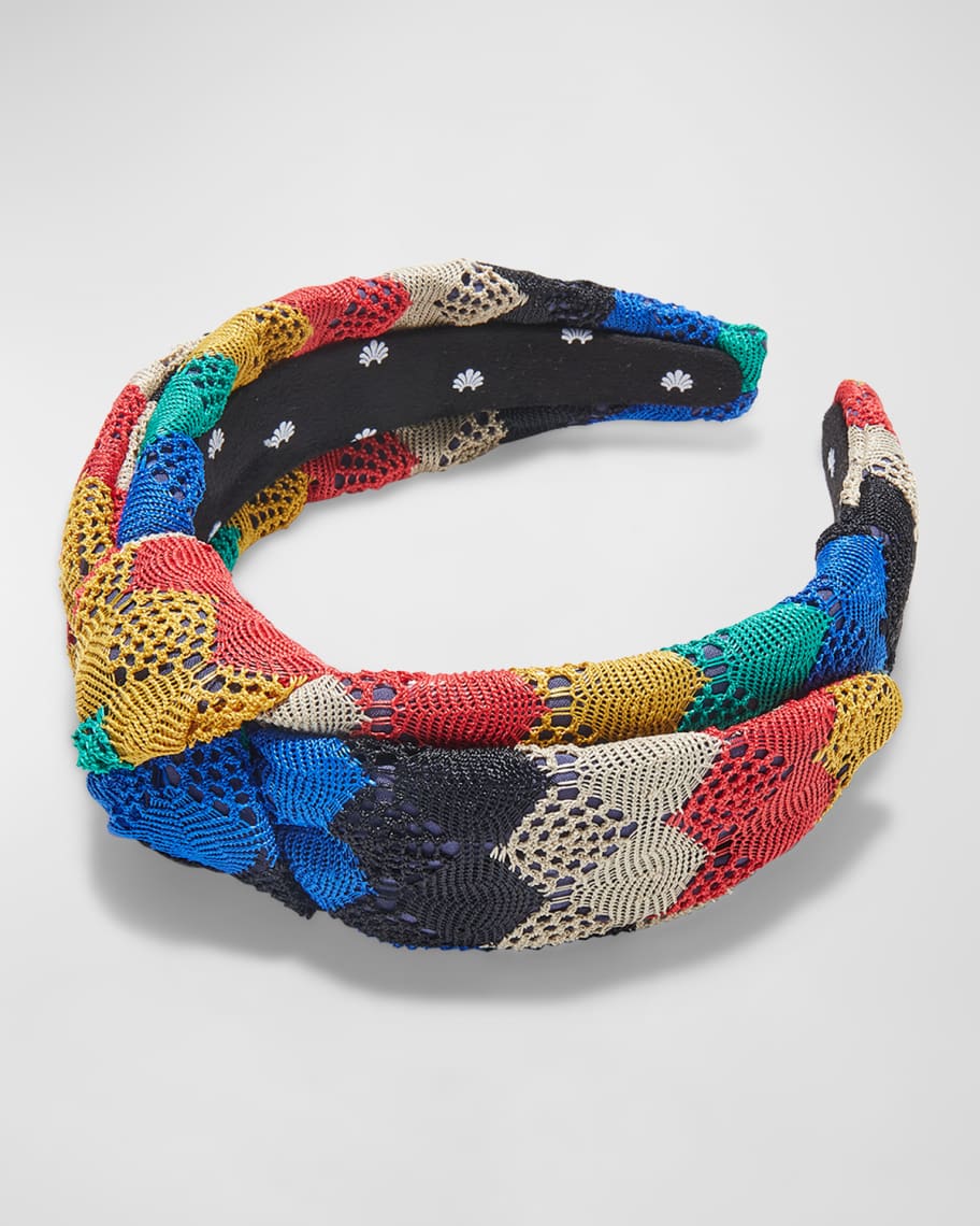 Lele Sadoughi Shell Eyelet Veronica Headband | Neiman Marcus