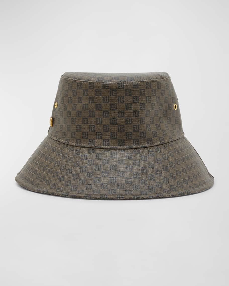 Balmain B-Monogram Bucket Hat | Neiman Marcus
