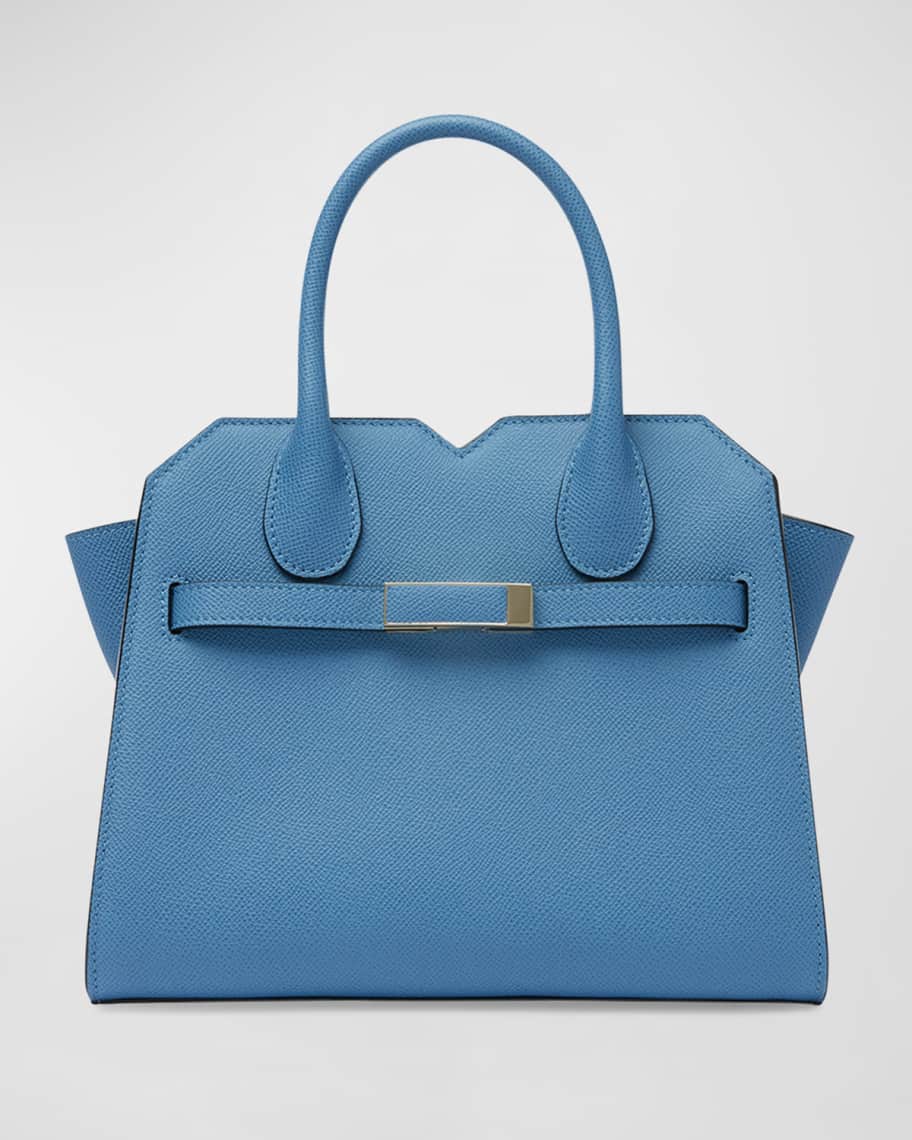 Valextra Milano Mini Leather Tote Bag | Neiman Marcus