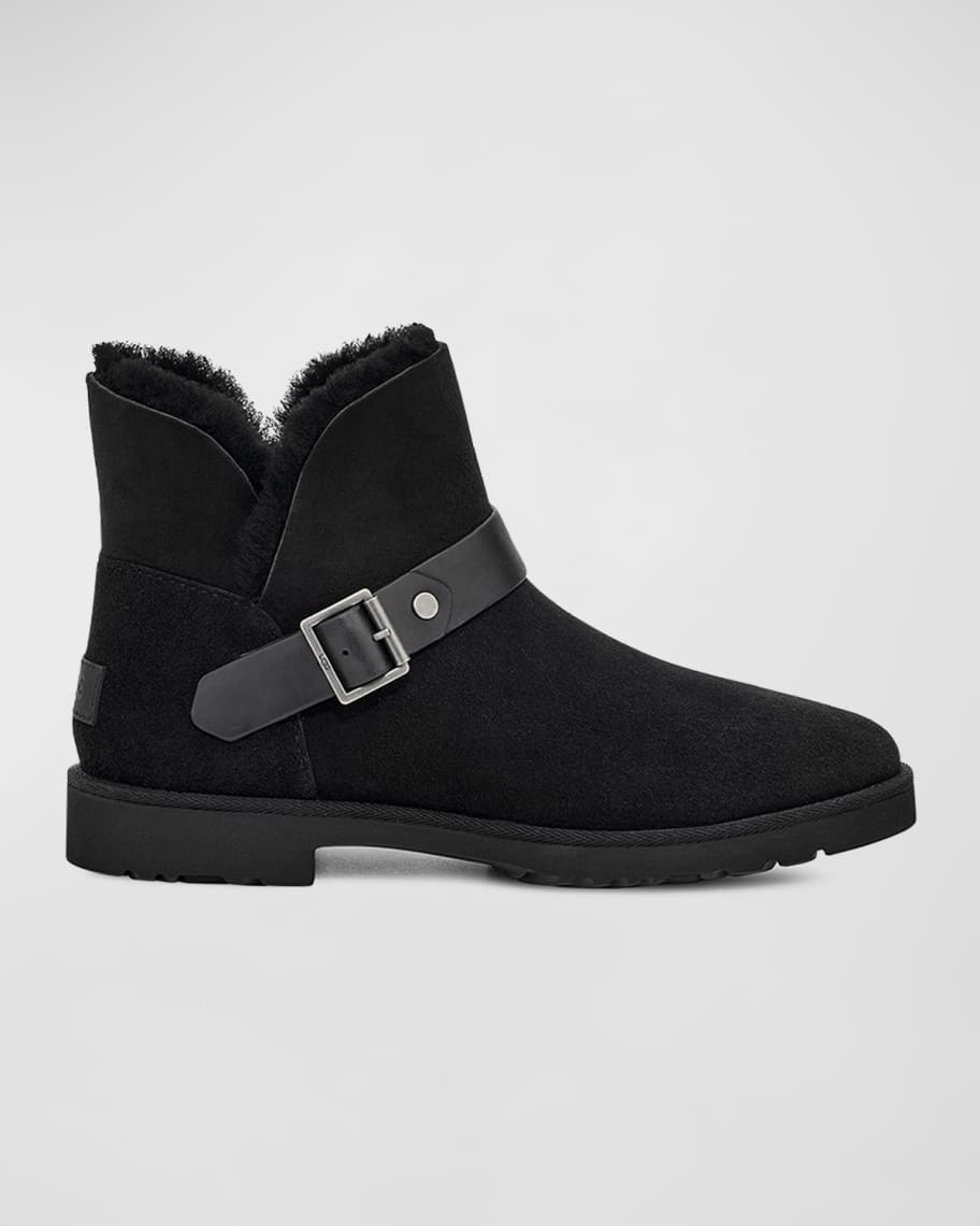UGG Romely Suede Buckle Classic Ankle Boots | Neiman Marcus