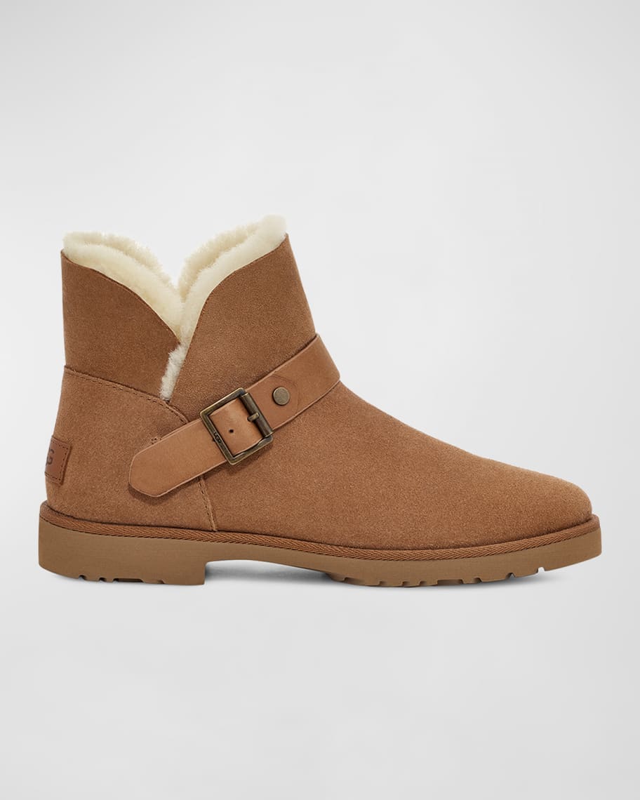 UGG Romely Suede Buckle Classic Ankle Boots | Neiman Marcus