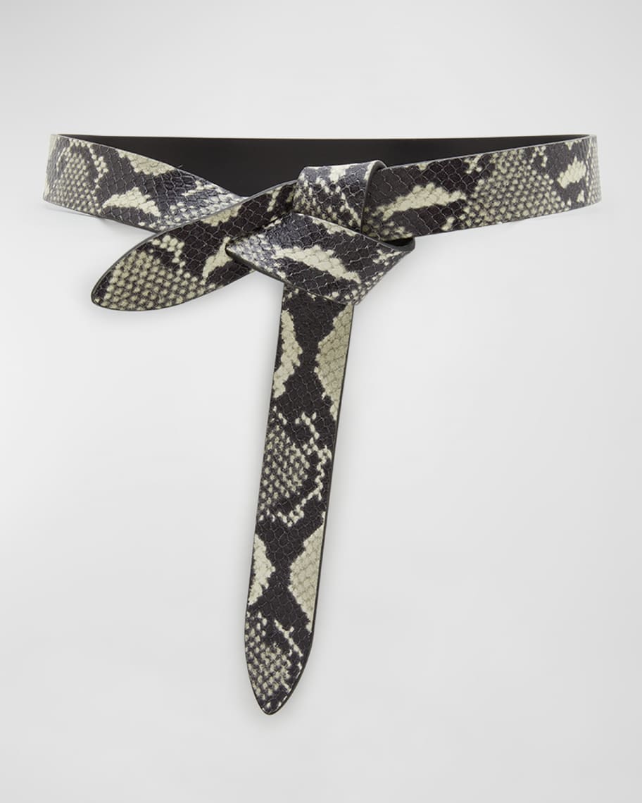 Isabel Marant Lecce Leather Pull-Through Belt | Neiman Marcus