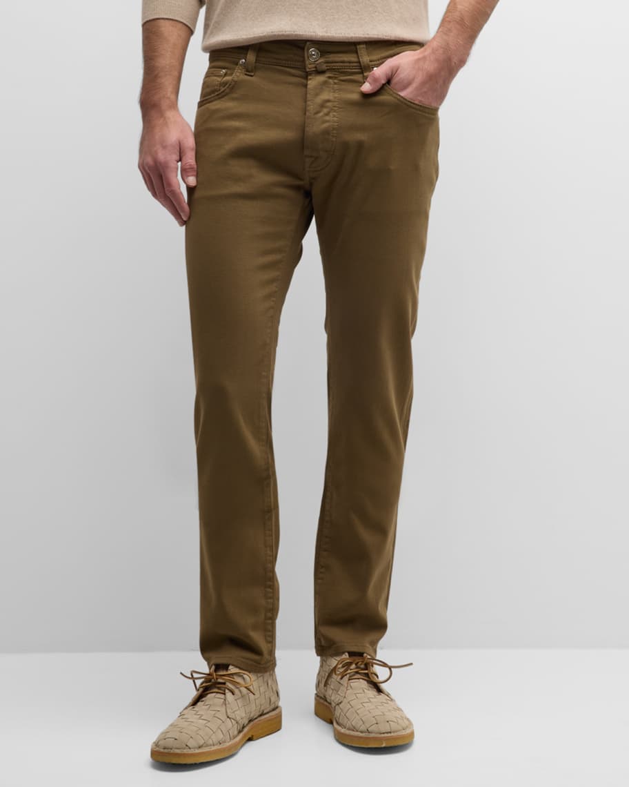 Jacob Cohen Men's Bard Slim-Fit Stretch 5-Pocket Pants | Neiman Marcus
