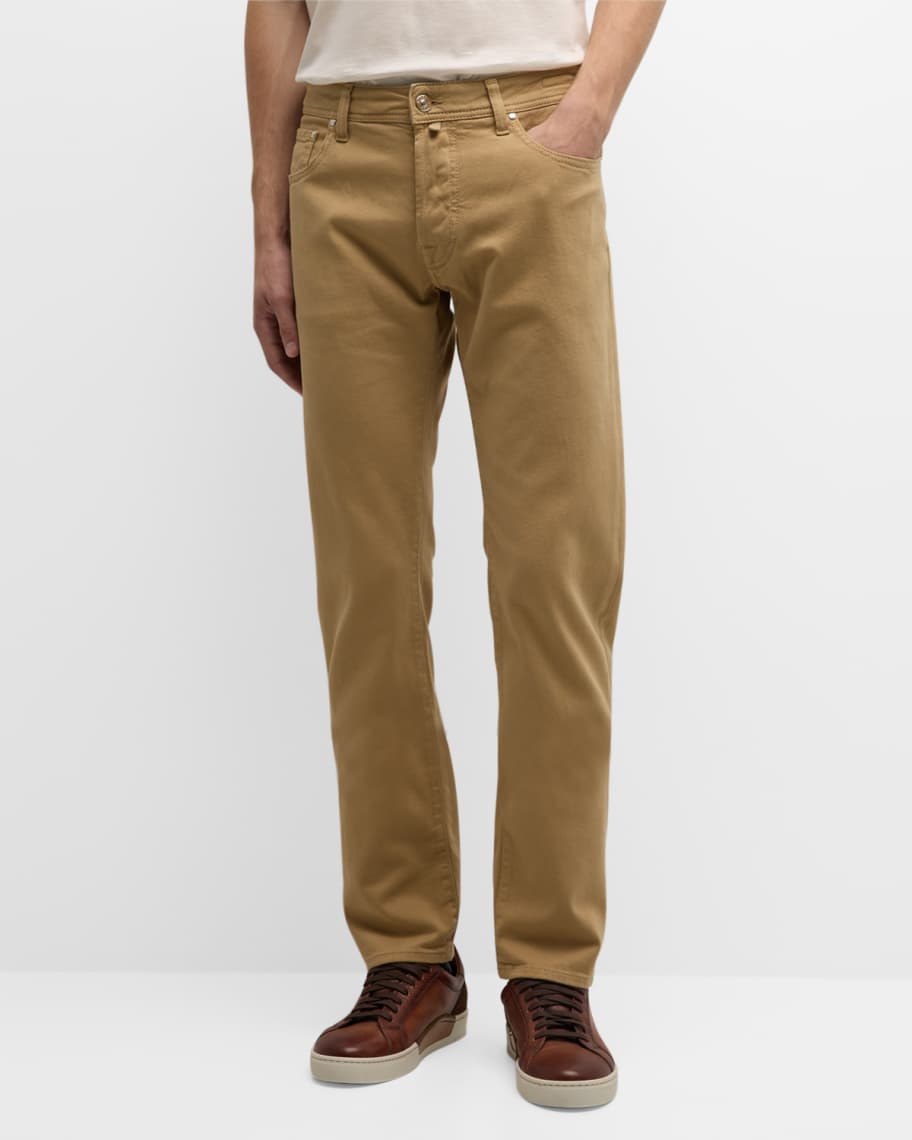 Jacob Cohen Men's Bard Slim Fit 5-Pocket Pants | Neiman Marcus