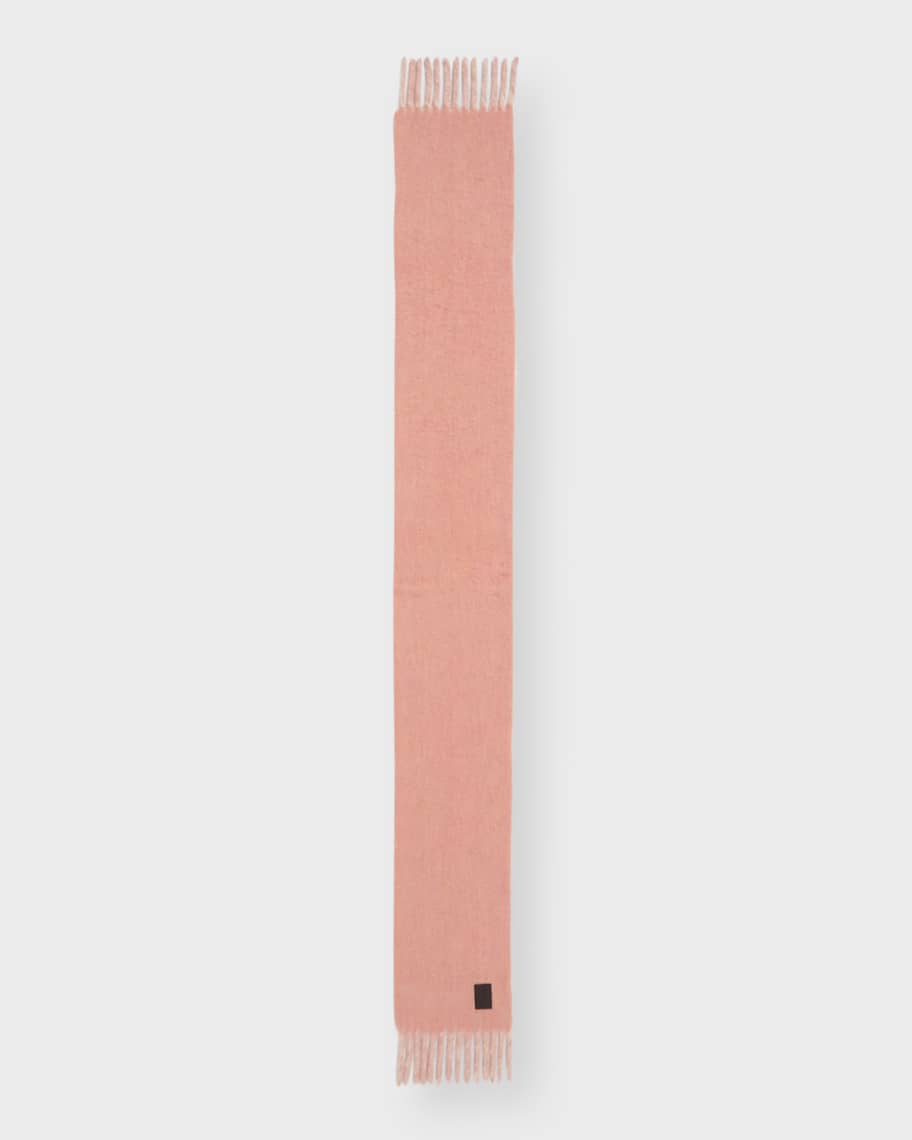 Ferragamo Double Reversible Pink Wool Scarf | Neiman Marcus