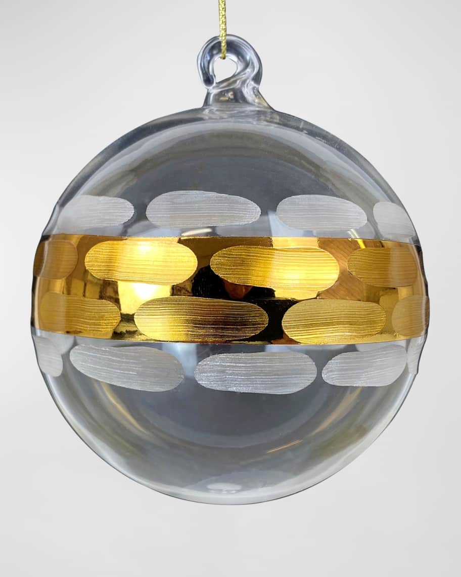 Michael Wainwright Truro Gold Glass Christmas Ornament | Neiman Marcus